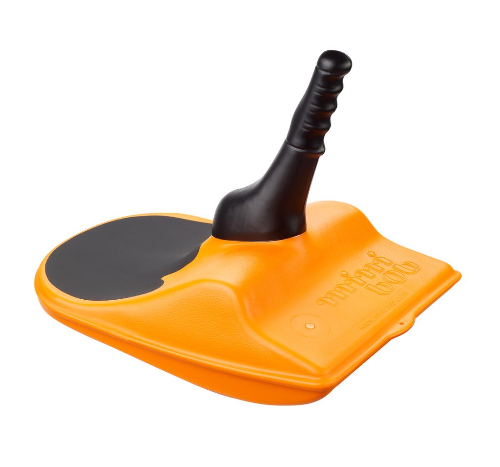Original mini bob (Zipfelbob Rodel Schlitten) in orange - mini bob